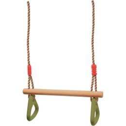 Small Foot Kinder Schaukelsitz "Trapez mit Turnringen", bis, beige, Massivholz, B:45cm, Schaukelsitze
