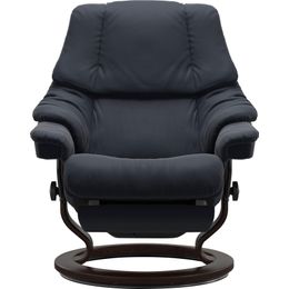 Relaxsessel stressless, B:88cm H:98cm T:77cm, blau, Leder BATICK: BATICK ist ein leicht korrigiertes, durchgefärbtes und genarbtes Möbelleder, bei