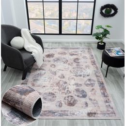 Teppich, B:160cm H:10mm L:230cm, beige, MyFlair MÖBEL & ACCESSOIRES, Polyester, Wohnzimmer, Teppiche, "Joris, LAGERRÄUMUNG", bedruckt, modernes