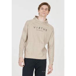 Virtus Herren Kapuzensweatshirt "Bold", beige, Gr. S, bedruckt, 100% Baumwolle, Sweatshirts, mit praktischer Kapuze