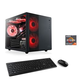 CSL PC "Cube V24201", Microsoft Windows 11 Home (64 Bit), 32 GB RAM 1.000 GB SSD, schwarz, Desktop-PCs