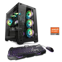 CSL Gaming-PC "Levitas V29202", Microsoft Windows 11 Home (64 Bit), 32 GB RAM 1.000 GB SSD, schwarz, Desktop-PCs