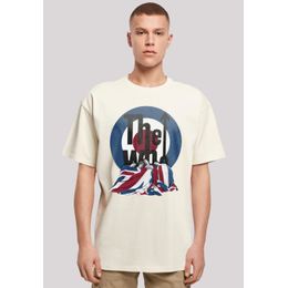 F4NT4STIC Herren T-Shirt "The Who Flag Blanket", beige, Gr. S, Obermaterial: 100% Baumwolle, Shirts, Premium Qualit&auml;t