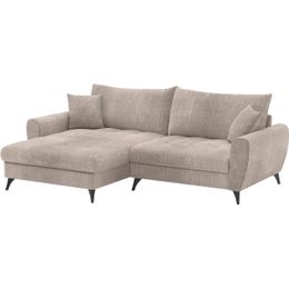 Ecksofa MR. COUCH, B:246cm H:71cm T:170cm, grau, Dolce (100% Polyester), Wohnzimmer, Sofas, "Blackburn II L-Form", Wahlweise mit Kaltschaumpolsterung