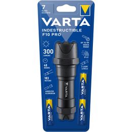 Varta Taschenlampe "Indestructible F10 Pro", B:4,35cm H:13,8cm T:13,8cm, schwarz, Mobilleuchten