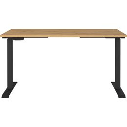 Schreibtisch Germania, B:140cm H:120cm T:80cm, schwarz, Büro, Tische, "GW-Agenda elektrisch höhenverstellbar (72-120 cm)", mit Memory-Funktion &