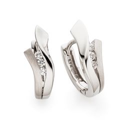 Bruno Banani Damen Paar Creolen "Schmuck Geschenk Silber 925 Ohrschmuck Ohrringe", Silber 925 (Sterlingsilber), bunt, Silber 925 (Sterlingsilber),