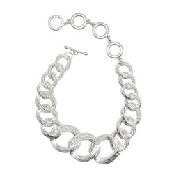 Damen Kette mit Anhänger "GlamChain", silber, Basic, Collezione Alessandro, Metall, Halsketten, Statementkette mit großen Gliedern