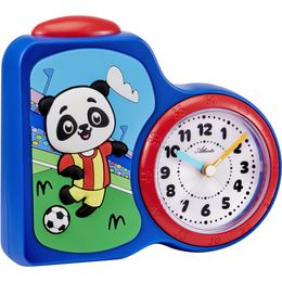 Atlanta Kinder Kinderwecker, bunt, Wecker, Quarzwecker, analog, Pandabär, Fußball, Beleuchtung, Geschenkidee