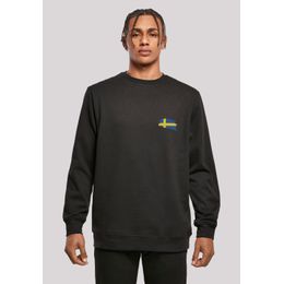 F4NT4STIC Herren Kapuzenpullover "Sweden Schweden Flagge", schwarz, Gr. L, Obermaterial: 50% Baumwolle, 50% Polyester, Pullover, Print