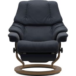 Relaxsessel stressless, B:88cm H:98cm T:77cm, blau, Leder BATICK: BATICK ist ein leicht korrigiertes, durchgef&auml;rbtes und genarbtes M&ouml;belleder, bei