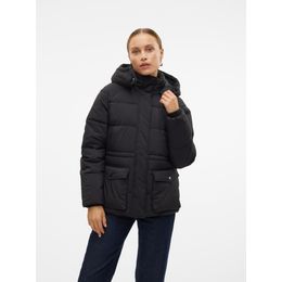 Véro Moda VERO MODA Damen Steppjacke "VMDIANA JACKET NOOS", schwarz, Gr. XS, unifarben, Web, Obermaterial: 100% Polyester, Jacken
