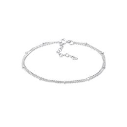 Elli Damen Armband "Kugeln Layer Kettchen Basic 925er Silber", 16cm, ohne Stein, Silber 925 (Sterlingsilber), silber, Silber 925 (Sterlingsilber),