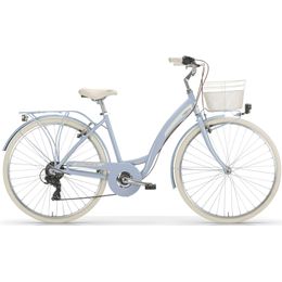 MBM Cityrad "NEW Primavera", 46cm, 28 Zoll (71,12cm), blau, Fahrräder, für Damen, Kettenschaltung