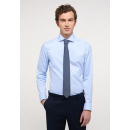 Eterna Herren Langarmhemd "SLIM FIT", blau, Gr. 43, Twill, 100% cotton, Hemden, NON IRON (b&uuml;gelfrei)