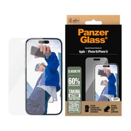 PanzerGlass Displayschutzglas "Classic Fit Screen Protection", B:11cm H:1,3cm T:19,5mm, transparent, Displayfolien, Displayschutzfolie, Schutzfolie,