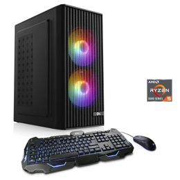 CSL Gaming-PC "Levita V28351", Microsoft Windows 11 Home (64 Bit), 16 GB RAM 500 GB SSD, schwarz, Desktop-PCs
