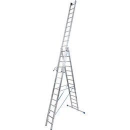 Krause Doppelleiter "STABILO", 3x14 Sprossen, silber, Leitern