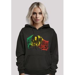 F4NT4STIC Damen Kapuzenpullover "Bob Marley Chords Reggae Music", schwarz, Gr. L, Obermaterial: 65% Baumwolle, 35% Polyester, Pullover, Premium