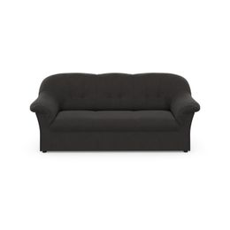 3-Sitzer DOMO collection, B:185cm H:82cm T:82cm, braun, 92% Polyester, 8% Nylon, Sofas, "Pegnitz für kleine Räume, Breite 185cm", zeitlos, elegante