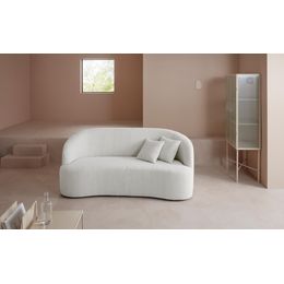 3-Sitzer, B:200cm H:87cm T:89cm, beige, LeGer Home by Lena Gercke, Struktur fein 100% Polyester);Samtoptik (100% Polyester);Bouclé (100% Polyester),