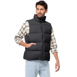 Jack Wolfskin Herren Funktionsweste "ROEMERTOR VEST M", grau, Gr. L, unifarben, Obermaterial: 100% Polyamid. Futter: 100% Polyester. Wattierung: 90%