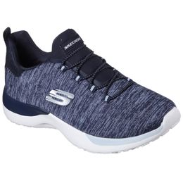 Skechers Damen Slip-On Sneaker "DYNAMIGHT-BREAK-THROUGH", Gr. 35, blau, Synthetik, Textil, Schuhe, Trainingsschuh, Freizeitschuh mit praktischem