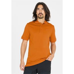 WHISTLER Herren Langarm-Poloshirt "Felox", orange, Gr. XXXL, unifarben, 100% Polyester, Shirts, aus schnell-trocknendem Material