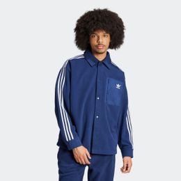 Herren Fleecejacke "Polar shirt", blau, Gr. L, adidas originals, Obermaterial: 100% Polyester, Jacken