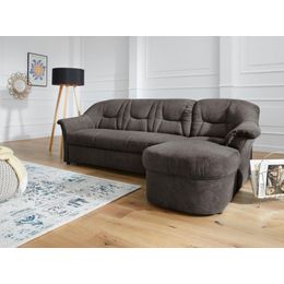 Ecksofa DOMO collection, B:232cm H:83cm T:146cm, grau, Luxus-Microfaser (92% Polyester, 8% Nylon);Microfaser PRIMABELLE (100% Polyester);Microfaser