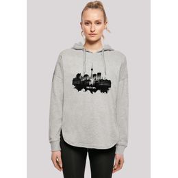 F4NT4STIC Damen Kapuzenpullover "Cities Collection - Berlin skyline", grau, Gr. XS, Obermaterial: 100% Baumwolle, Pullover, Print