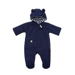 Liliput Mädchen Overall "marine", blau, Gr. 74, 80% Baumwolle, 20% Polyester, Overalls, mit niedlicher Kapuze