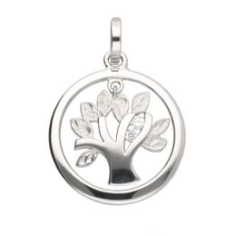 Adelia&acute;s ADELIA ́S Damen Kettenanh&auml;nger "Damen 925 Silber Anh&auml;nger Lebensbaum mit Zirkonia &Oslash; 17 mm", Silber 925 (Sterlingsilber), silber, Silber 925