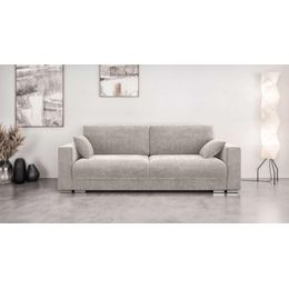 3-Sitzer Inosign, B:229cm H:87cm T:97cm, beige, 100% Polyester, Sofas, "Stevinson Schlafsofa mit Bettkasten, Maße B/H/T: 229/87/97 cm", mit