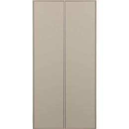 Mehrzweckschrank Woood, B:100cm H:200cm T:58cm, beige, FSC-zertifizierter Holzwerkstoff, Küche, Schränke, "Daily Garderobenschrank", mit Push-to-Open