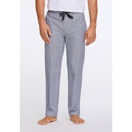 LINDBERGH Herren Schlafhose "LINDBERGH Pyjamas", Gr. S, blau, Obermaterial: 70% Viskose, 30% Baumwolle, Hosen
