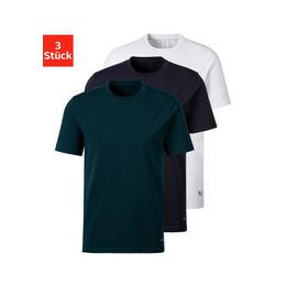 H.I.S. H.I.S Herren T-Shirt "Unterziehshirt mit Rundhals", Gr. S, bunt, Single Jersey, Obermaterial: 95% Baumwolle, 5% Elasthan, unifarben, Basic, Shirts,