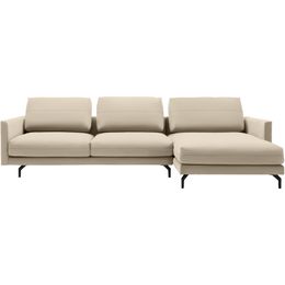 Ecksofa, B:280cm H:91cm T:172cm, grau, CREATION BY ROLF BENZ, Wohnzimmer, Sofas, "CR.414, Designecksofa, Polsterecke, L-Form", wahlweise aus feinstem