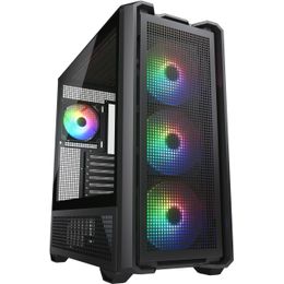 Cougar PC-Gehäuse "MX600 RGB", B:23,5cm H:51,5cm T:47,8cm, schwarz, Computergehäuse
