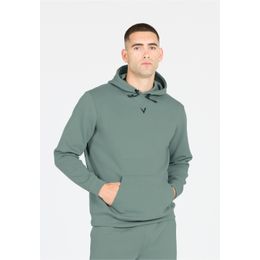 Virtus Herren Sweatshirt "Taro", blau, Gr. M, unifarben, 78% Polyester, 17% Viskose, 5% Elasthan, Sweatshirts, mit kuscheliger, einstellbarer Kapuze
