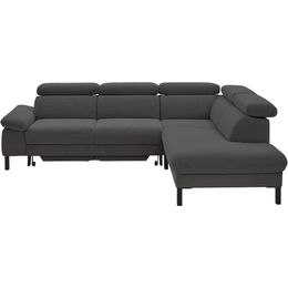 Ecksofa Home Affaire, B:272cm H:79cm T:217cm, grau, 95% Polyester, 5% Nylon, Wohnzimmer, Sofas, "Arnayon mit Querschläfer-Bettfunktion, Schlafsofa,