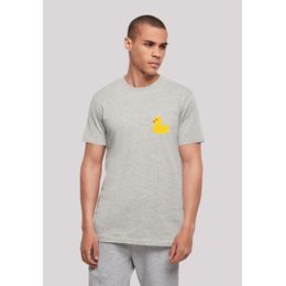 F4NT4STIC Damen T-Shirt "Yellow Rubber Duck TEE UNISEX", grau, Gr. M, Obermaterial: 100% Baumwolle, Shirts, Print