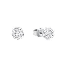 Amor Damen Paar Ohrstecker "9188970", 6mm, Silber 925 (Sterlingsilber), silber, Silber 925 (Sterlingsilber), Ohrringe, mit Kristallglas