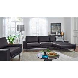 Ecksofa, B:274cm H:85cm T:178cm, schwarz, CREATION BY ROLF BENZ, Luxus-Microfaser (100% Polyester), Wohnzimmer, Sofas, "CR.450, Designecksofa,