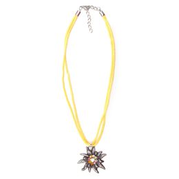 Allg&auml;u Rebell ALLG&Auml;U REBELL Damen Collier "Maria", gelb, Basic, Metall, Halsketten, mit Edelwei&szlig;