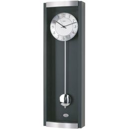 AMS Damen Funk-Pendelwanduhr "F5285/11", B/H/L: 21cm x 9cm x 71cm, schwarz, Wanduhren, Quarzuhr, Holz-/Aluminium-/Glasgehäuse,Made in