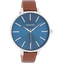 Oozoo Damen Quarzuhr, braun, Armbanduhren, Armbanduhr, Damenuhr, Lederarmband