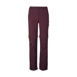 Killtec Damen Zip-off-Hose "KOS 5 WMN PNTS", lila, Gr. 42, Obermaterial: 92% Polyester, 8% Elasthan, Hosen, Abzippbare, wasserabweisende