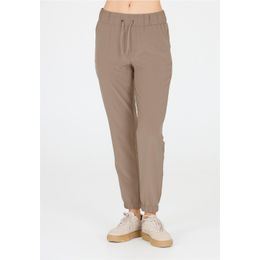 ENDURANCE ATHLECIA ATHLECIA Damen Sweathose "Austberg", braun, Gr. 42, unifarben, 85% Polyester, 15% Elasthan, Hosen, im angesagten Look