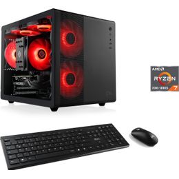 CSL PC "Cube V24214", Microsoft Windows 11 Home (64 Bit), 32 GB RAM 1.000 GB SSD, schwarz, Desktop-PCs